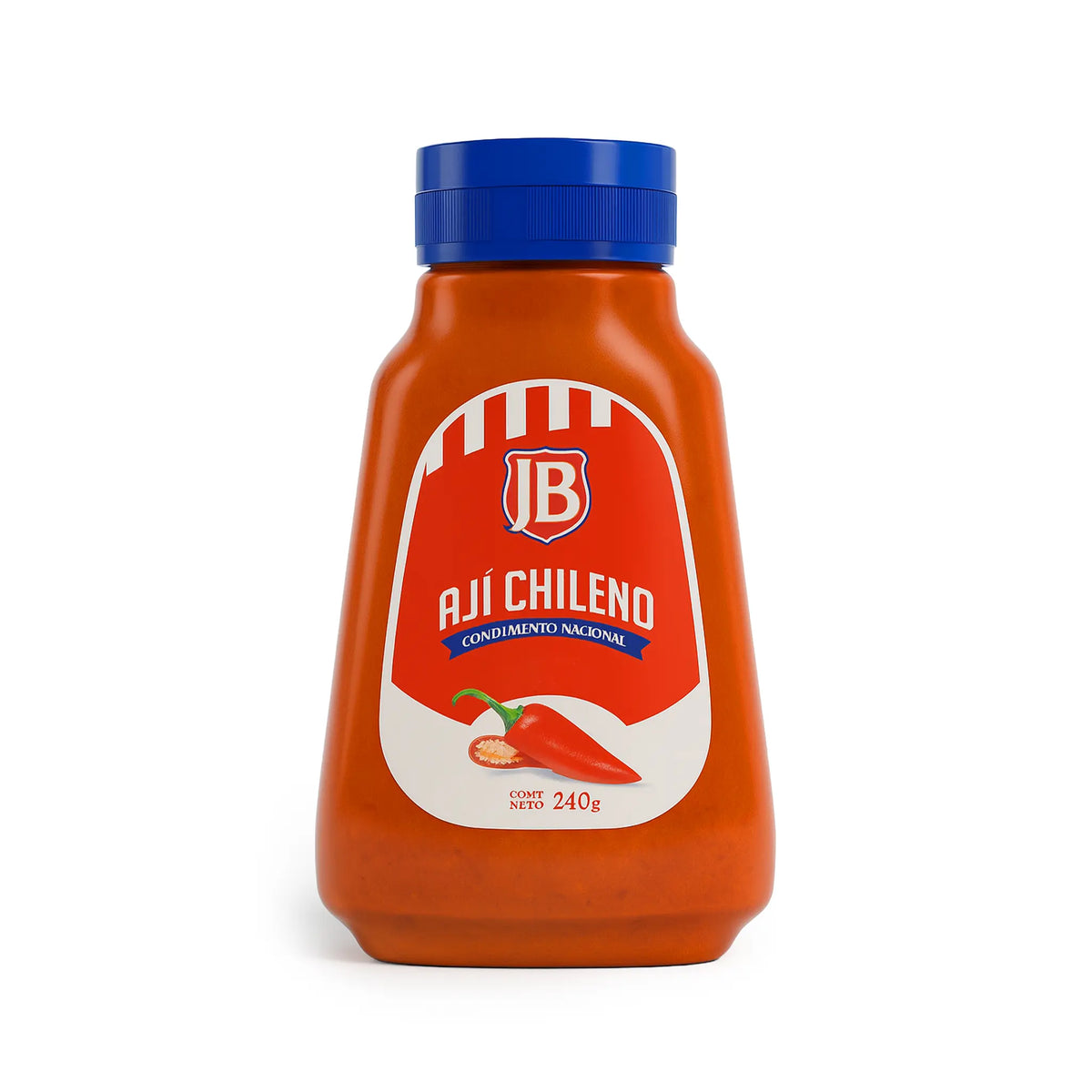 Ají Chileno JB | Salsa de Pimiento Rojo Picante (240g) - ChinChile